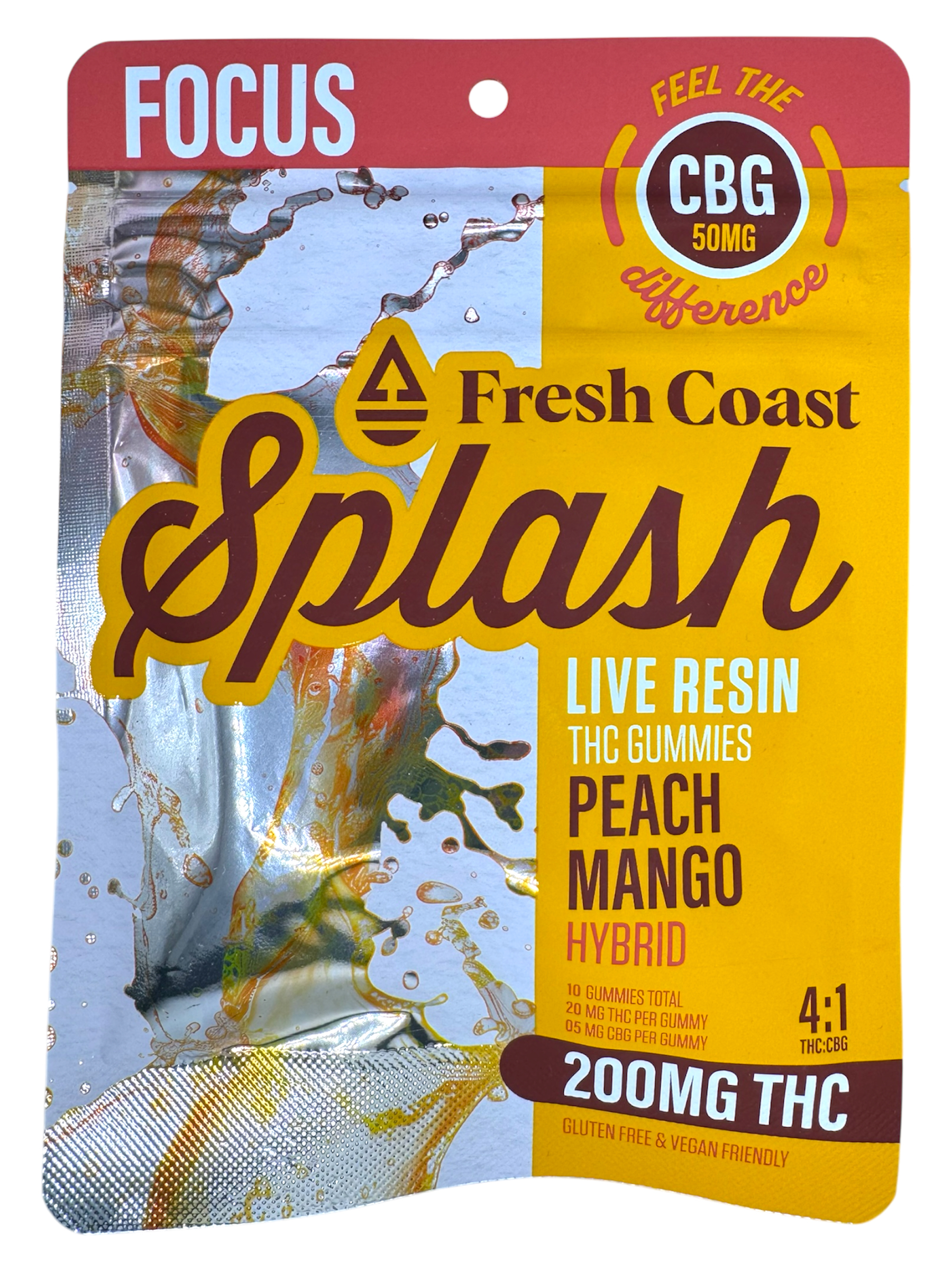 200MG PEACH MANGO SPLASH GUMMIES W/ CBG – Premium Cannabis Products Near Me