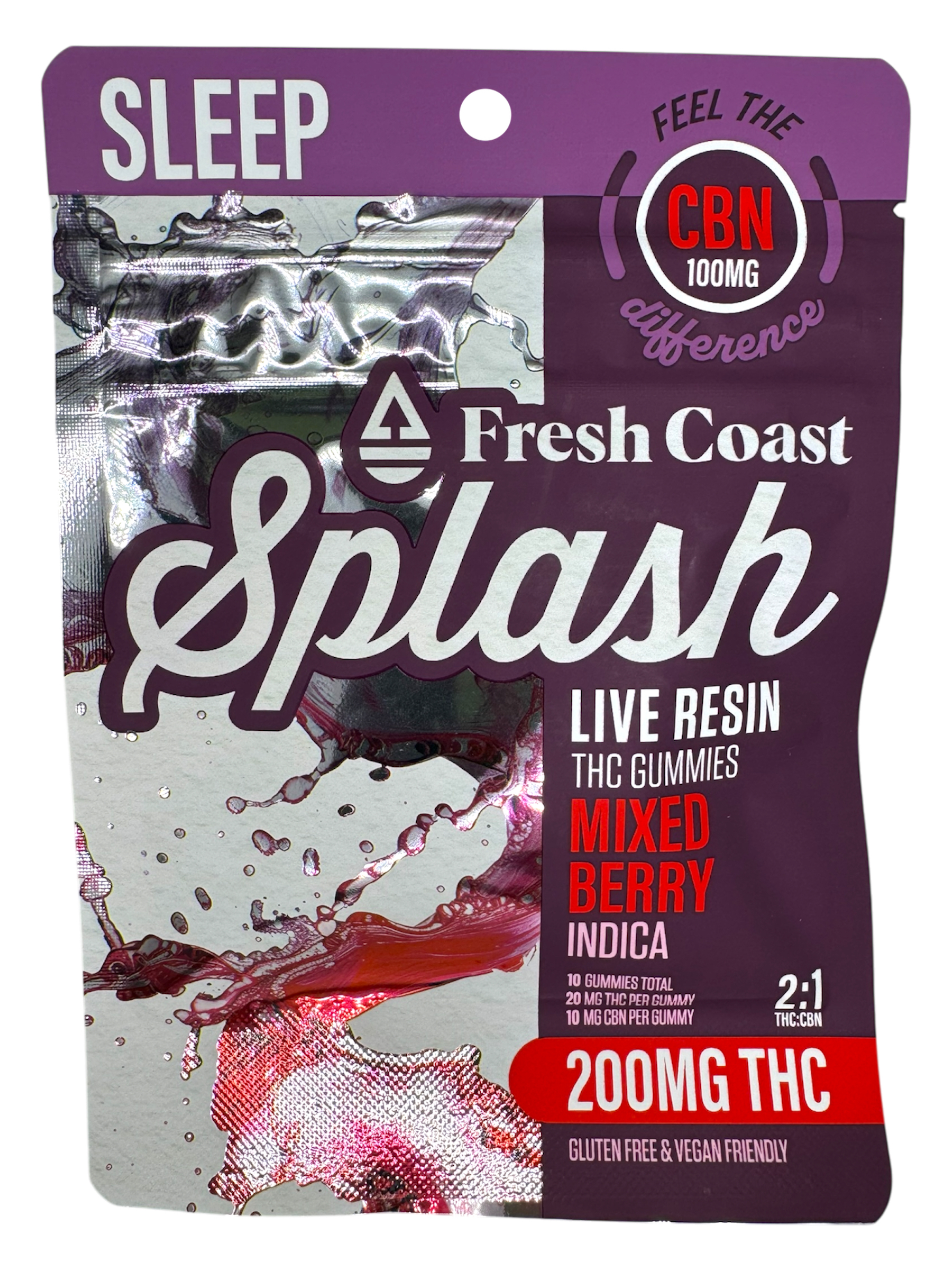200MG MIXED BERRY SPLASH GUMMIES W/ CBN – Premium Cannabis Products Near Me