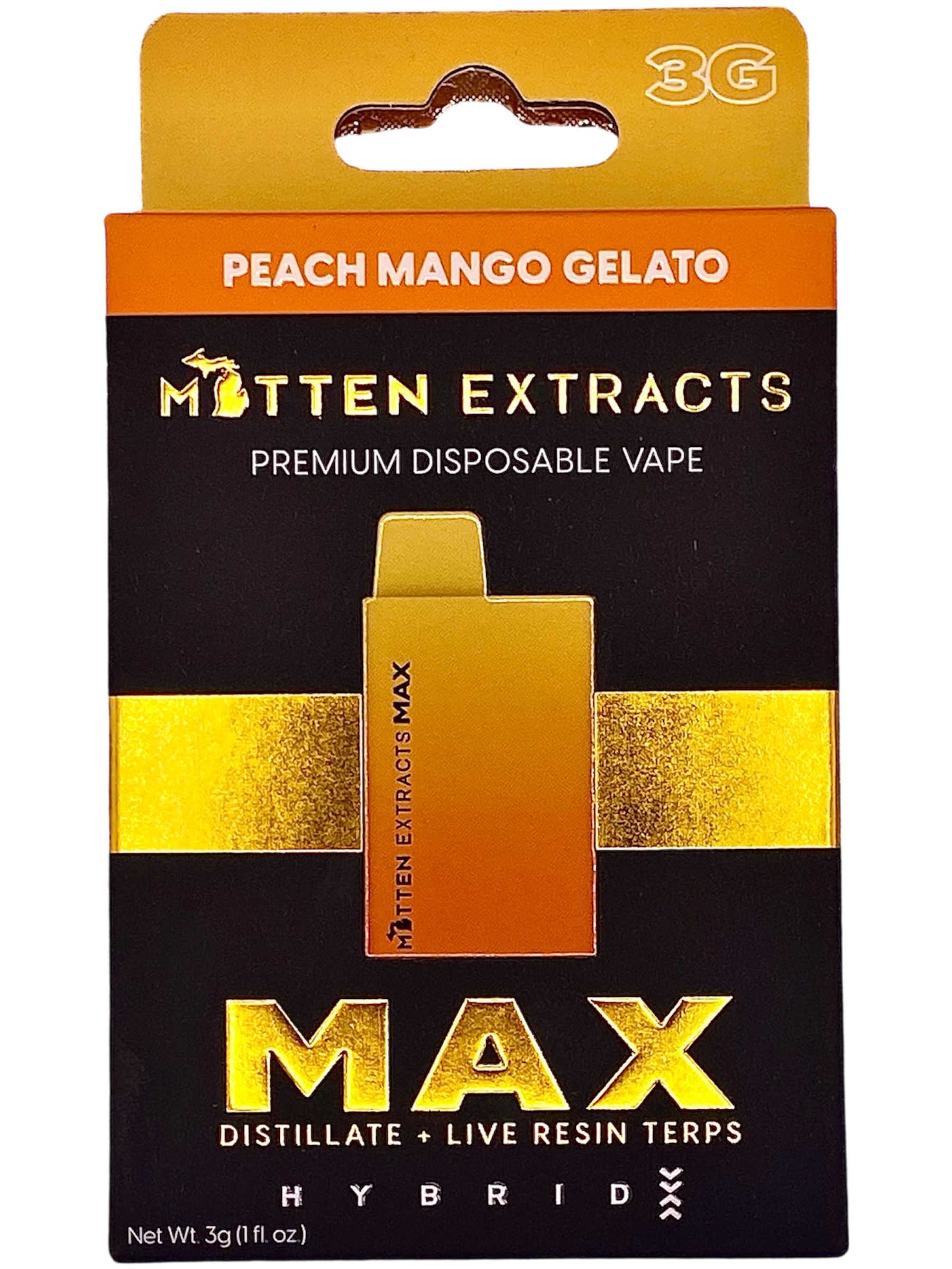 3G Peach Mango Gelato Max Disposable – Premium Cannabis Products Near Me