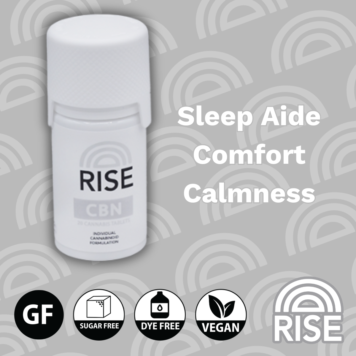 RISE CBN TABLETS (20 COUNT) – Premium Cannabis Products Near Me