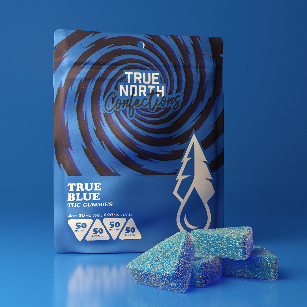 4X50MG VEGAN TRUE BLUE GUMMIES – Premium Cannabis Products Near Me
