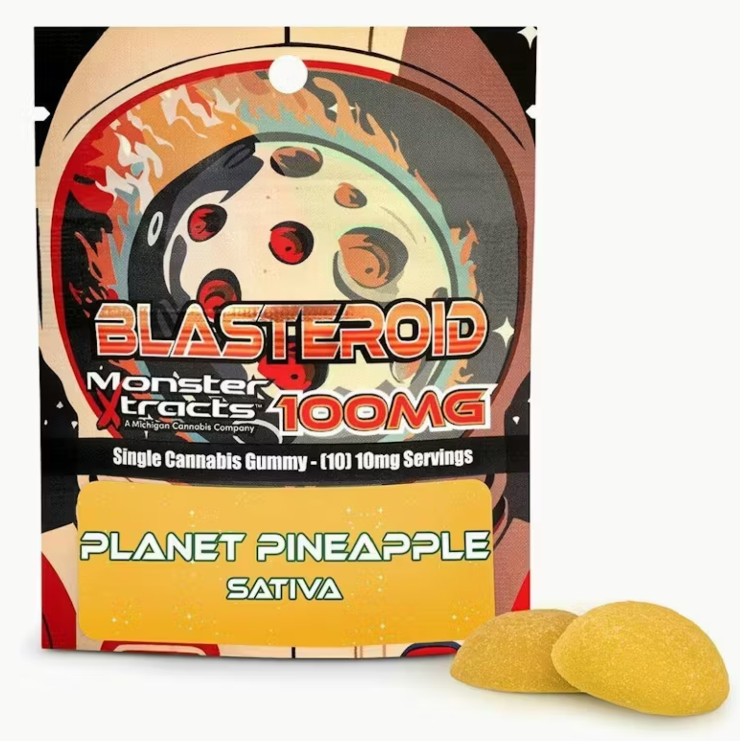 PLANET PINEAPPLE - 100MG BLASTEROID GUMMY – Premium Cannabis Products ...